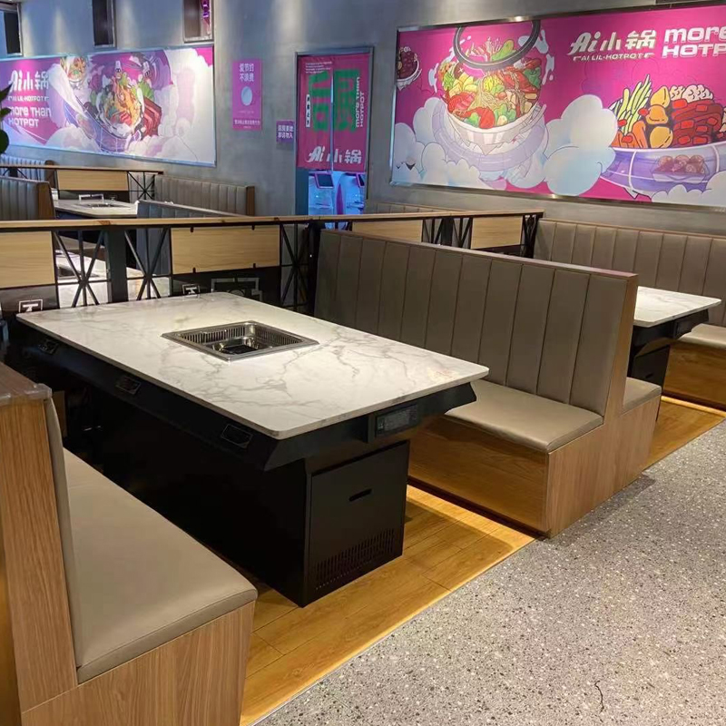 smokeless hotpot table - BIGFISH